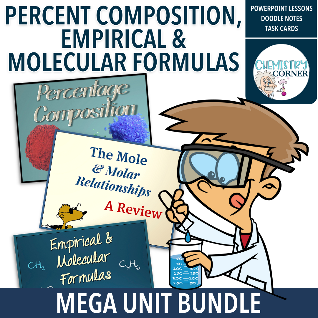 09-% Composition, Empirical & Molecular Formula, Mole Review ...