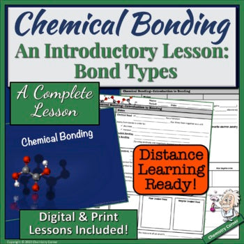 Chemical Bonding- An Introductory Lesson |Distance Learning – Chemistry ...