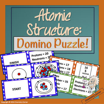 Atomic Structure Domino Puzzle – Chemistry Corner