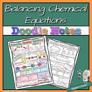 Balancing Chemical Equations Doodle Notes – Chemistry Corner