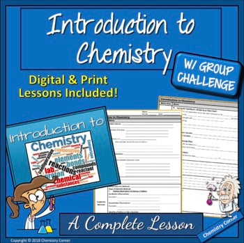 Introduction to Chemistry Print and Digital Lesson Distance Learning ...