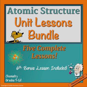 Atomic Structure Lessons Unit Bundle – Chemistry Corner