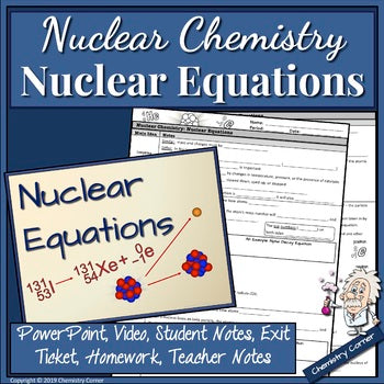 Chemistry Worksheet Balancing Nuclear Equations