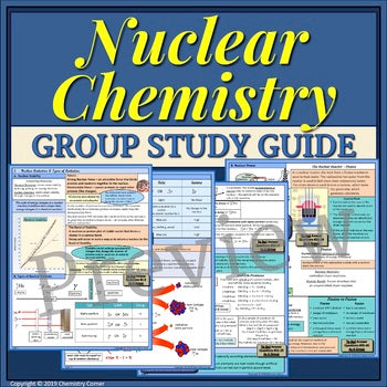 Nuclear Chemistry: Unit Group Study Guide – Chemistry Corner