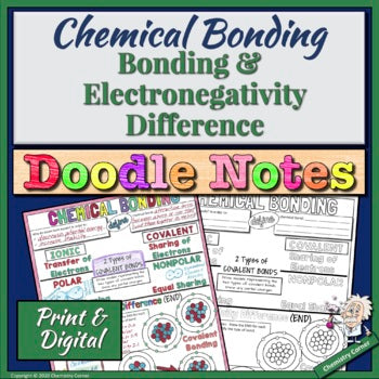 Chemical Bonding and END Doodle Notes: Print & Digital |Distance Learn ...