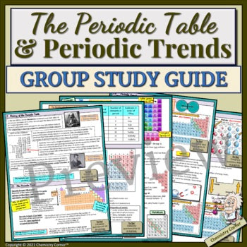 Periodic Trends Study Guide