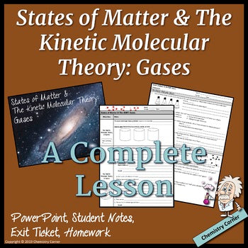 States of Matter & The Kinetic Molecular Theory: Gases – Chemistry Corner